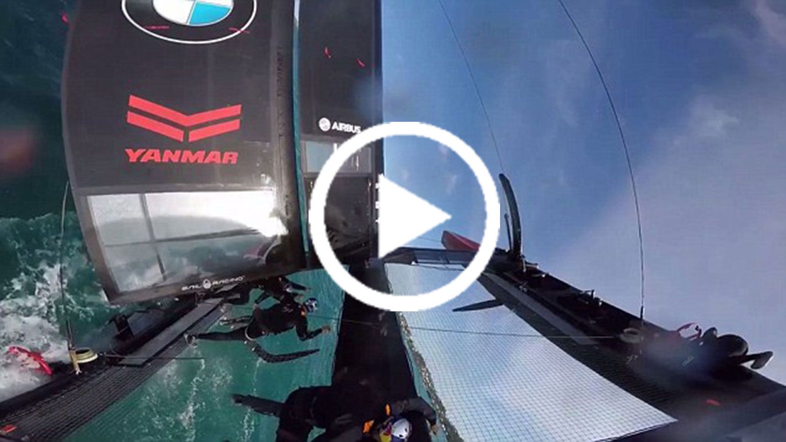 Video: Oracle Team USA capsize America's Cup test boat